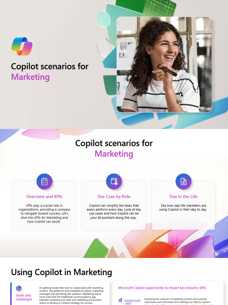 Copilot Scenarios For Marketing | PDF | Marketing | Brand