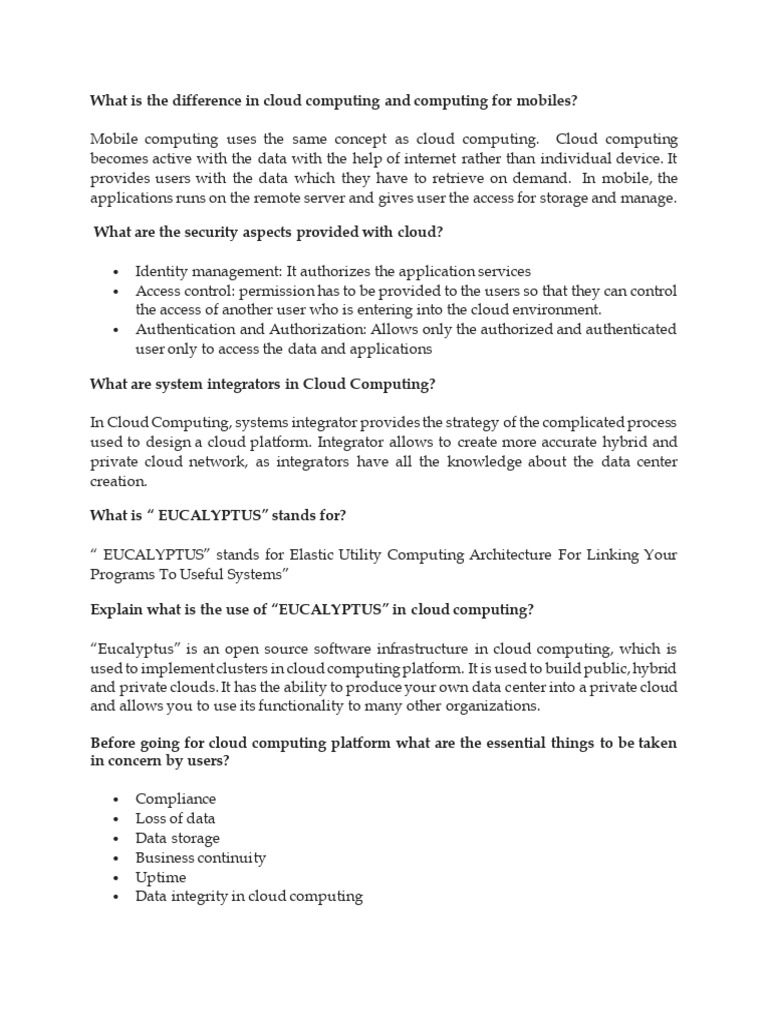 Cloud Computing Tutorials Pdf Cloud Computing Computing