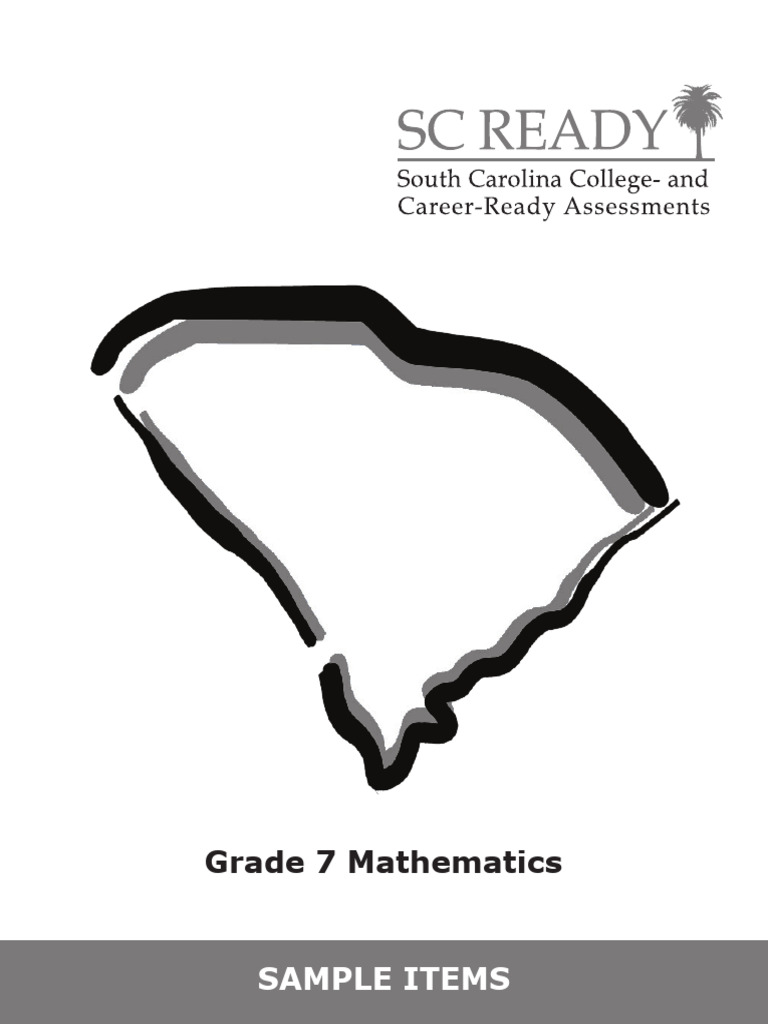 SC READY Math Grade 7 Sample Release Items - Final 9-26-18 | PDF | Mean ...