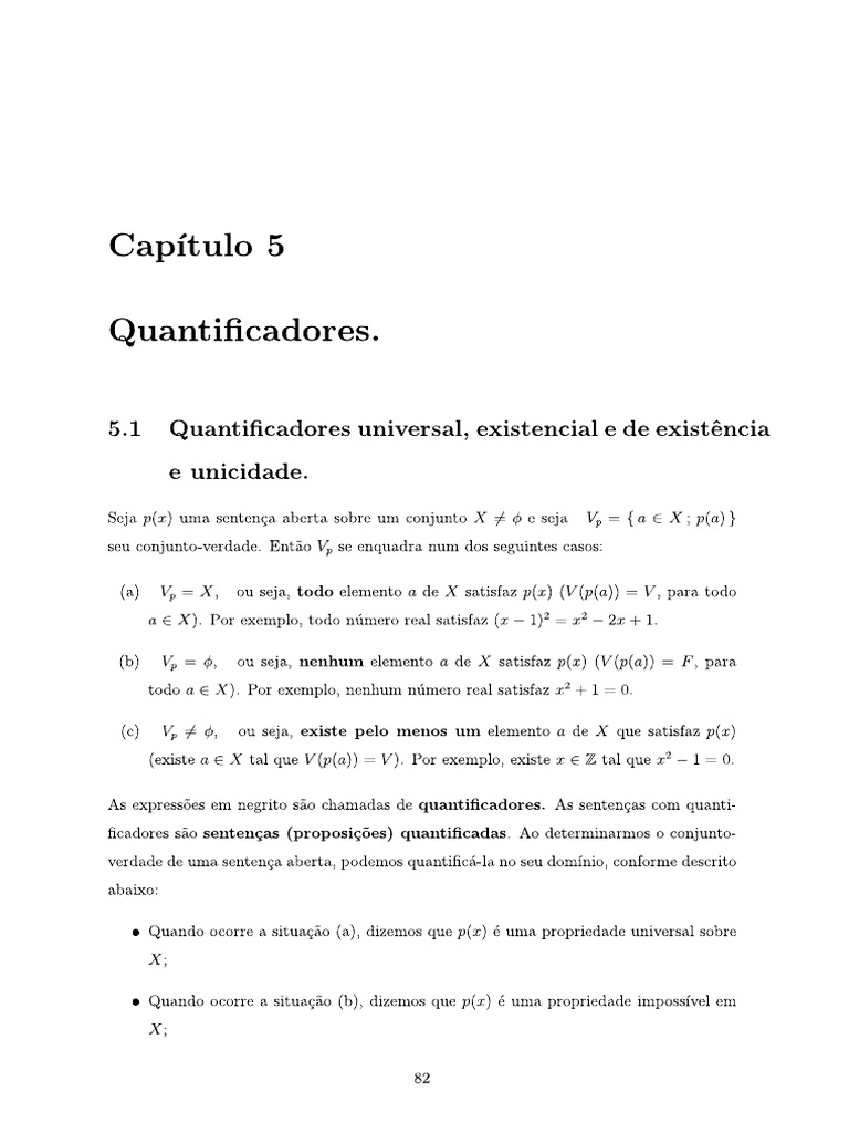 5 - Quantificadores | PDF