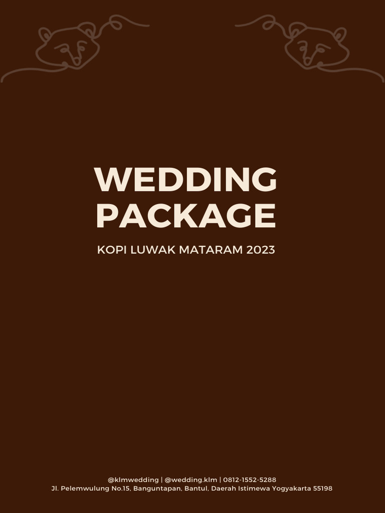 Wedding Package Kopi Luwak | PDF Wedding Package Kopi Luwak | PDF