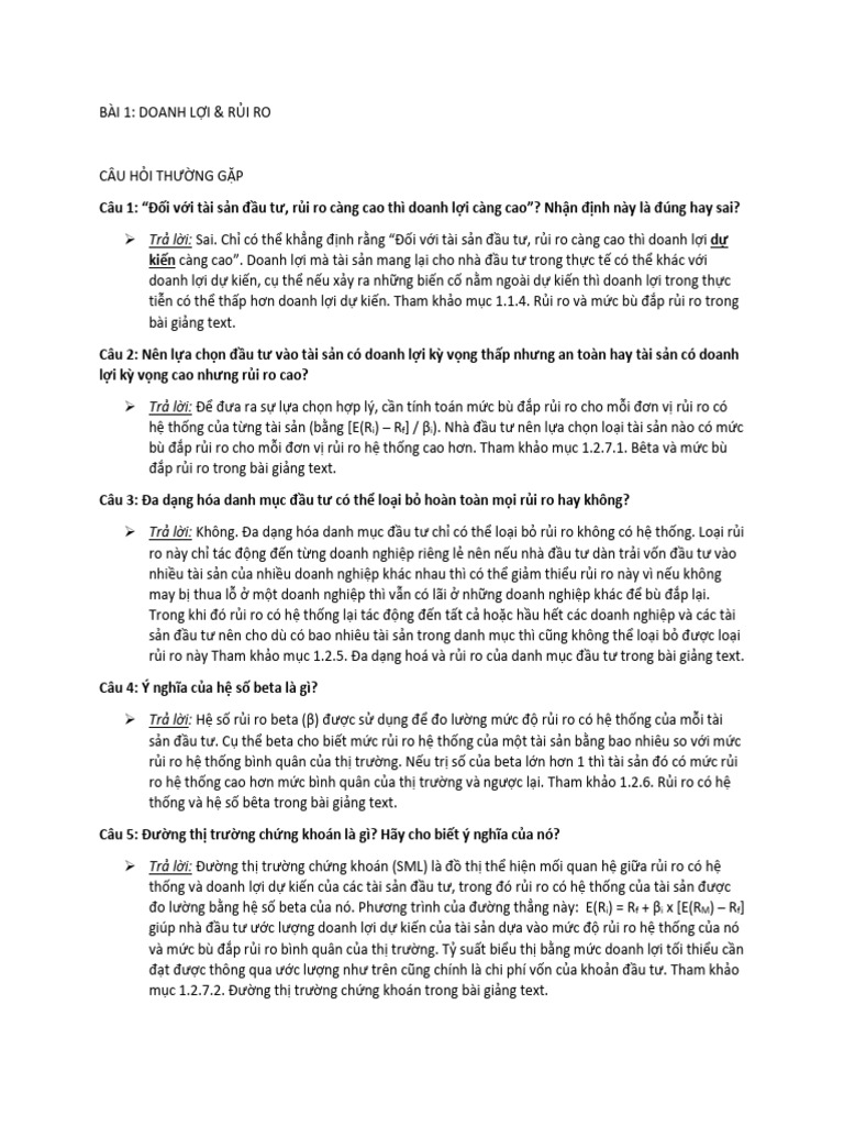 TCDN2 - Cau Hoi Thuong Gap - Bai 1 | PDF