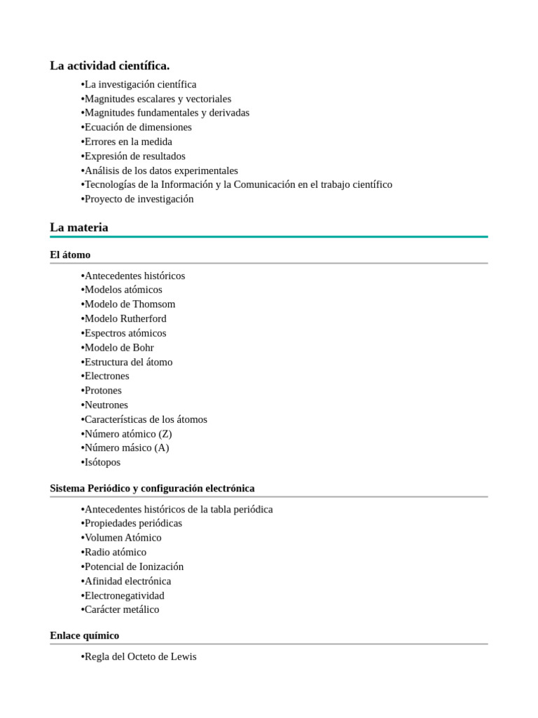 Quim. Fis. Eso | PDF | Fuerza | Química