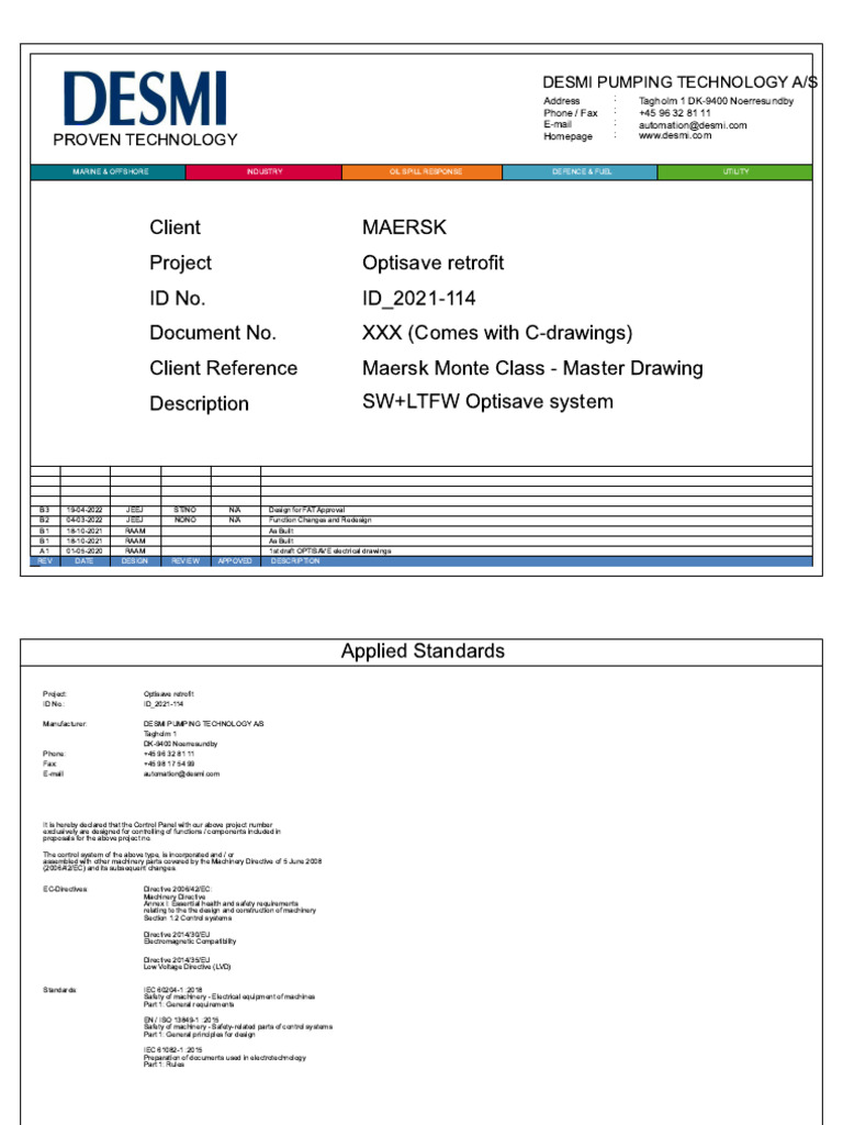 Maersk Optisave Retrofit Overview | PDF | Vacuum Tube | Relay