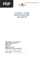 Grade Ix Practical File It | PDF