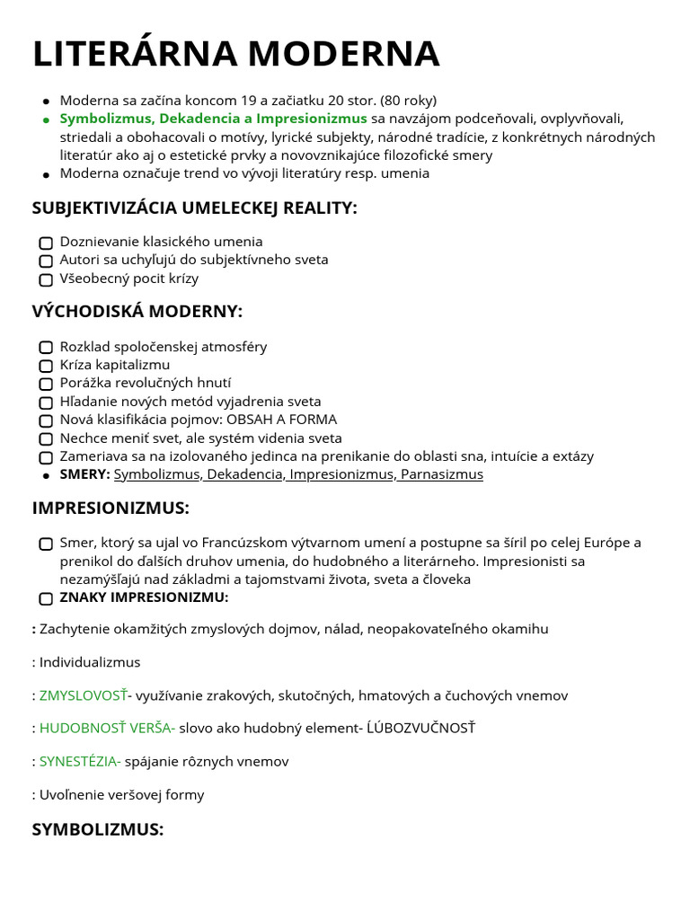 Literárna Moderna | PDF