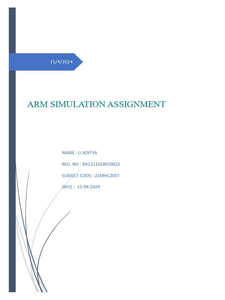 Arm Sim | PDF
