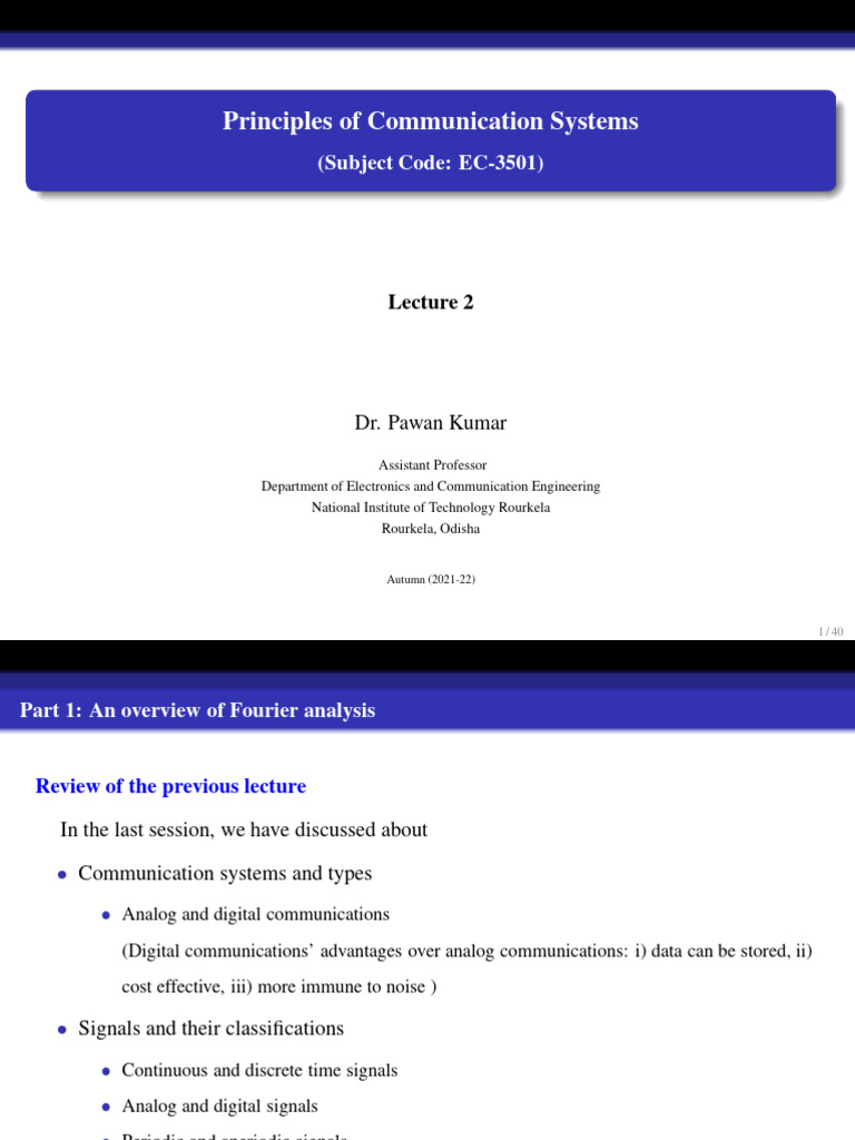 Lecture-2 Specanalysis2 | PDF | Computer Engineering | Applied Mathematics