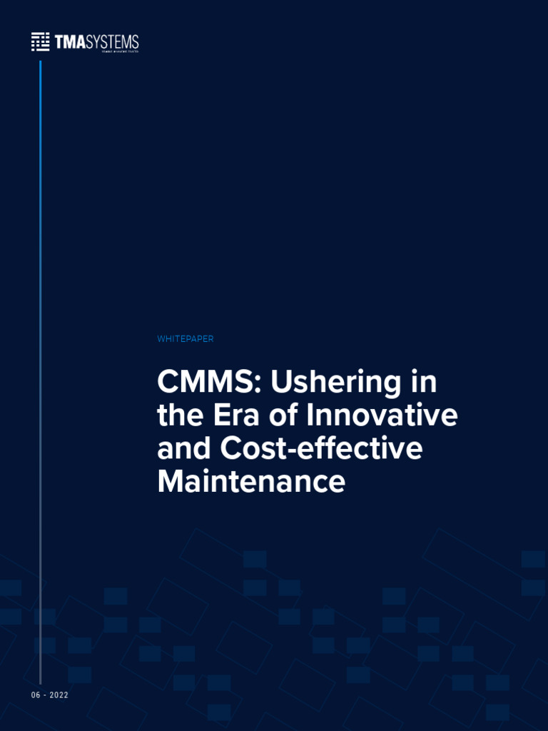 CMMS: Innovative Maintenance Solutions | PDF | Cloud Computing | Internet Of Things