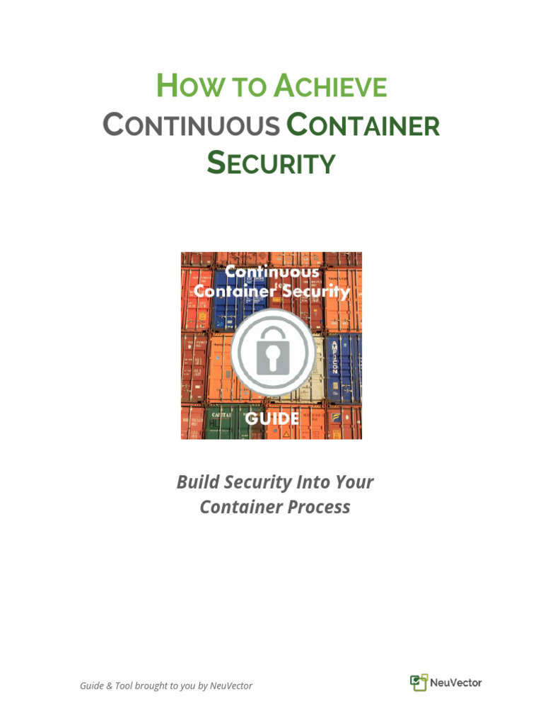 Continuous Container Security | PDF | Security | Computer Security