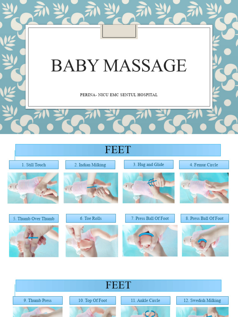 Baby Massage Techniques Guide | PDF | Wellness