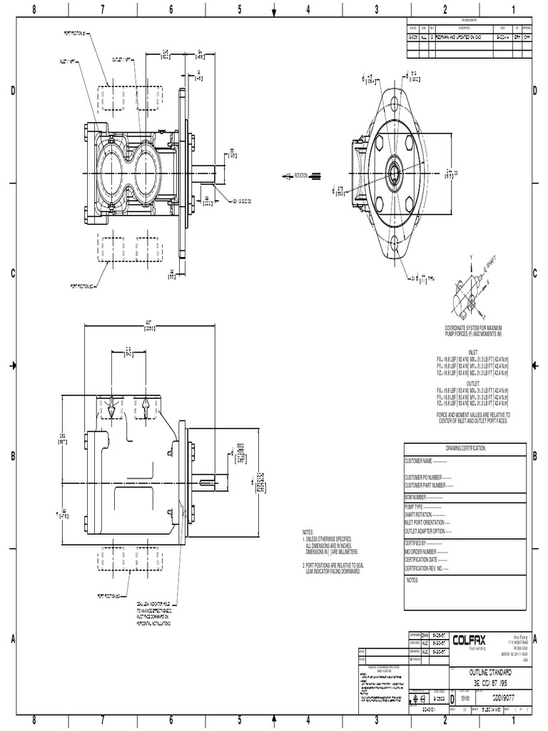 Imo Pump Data Sheet D3bc-87p-Imo | PDF | Pump | Manufactured Goods