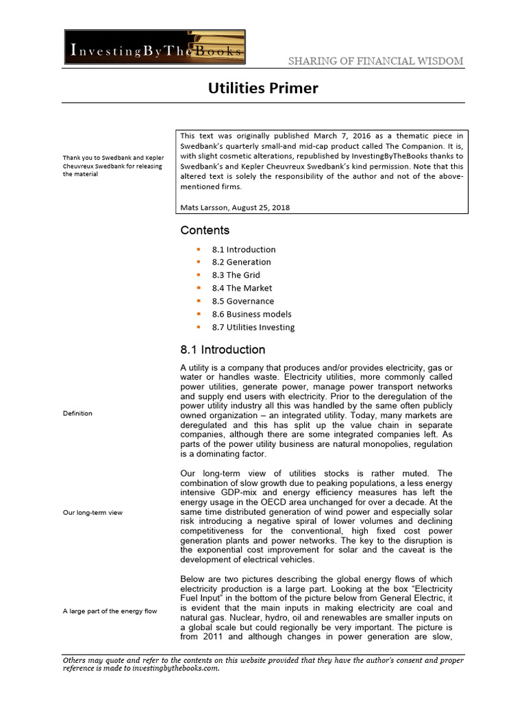 Utilities Primer | Download Free PDF | Nuclear Reactor | Pressurized Water Reactor