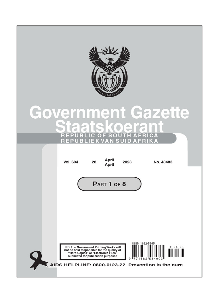 Government Gazette April 2023 | PDF | Fraud | Supply Chain Management