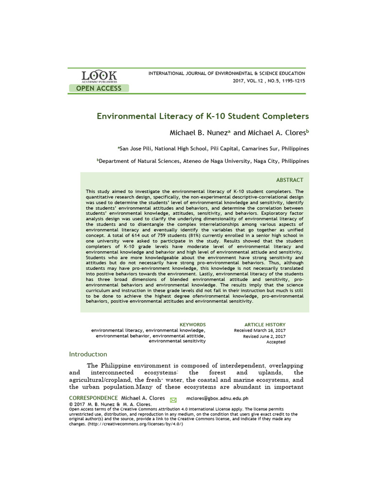 IJESE 1885 Article 59676e904ab3f | PDF | Factor Analysis | Attitude ...