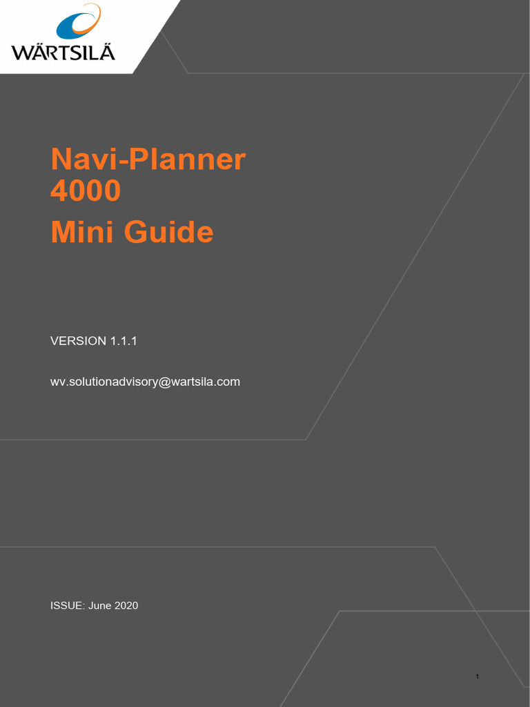 Navi-Planner 4000 Mini Guide v1.1.1 | PDF | Software | Computing