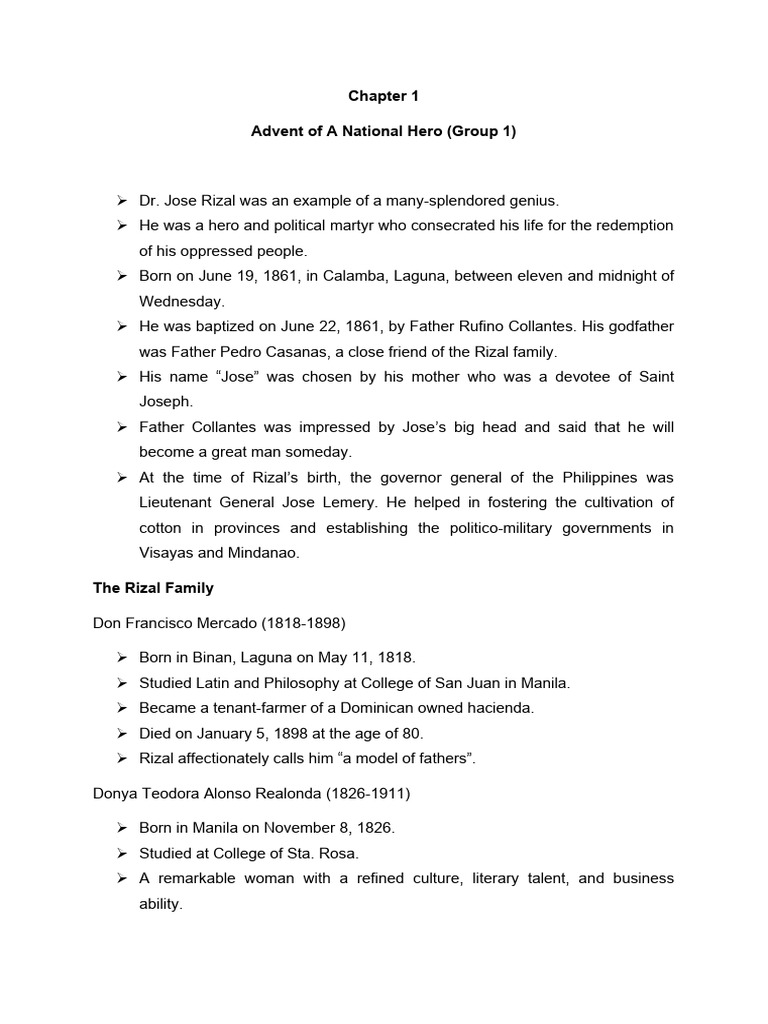 Group-1_RIZAL_WRITTEN-REPORT-DRAFT | PDF
