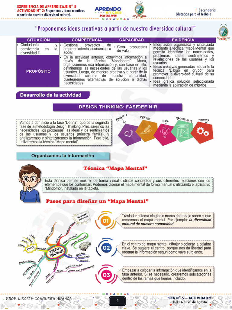 EPT 3° - Semana 16 Al 20 de Agosto | PDF