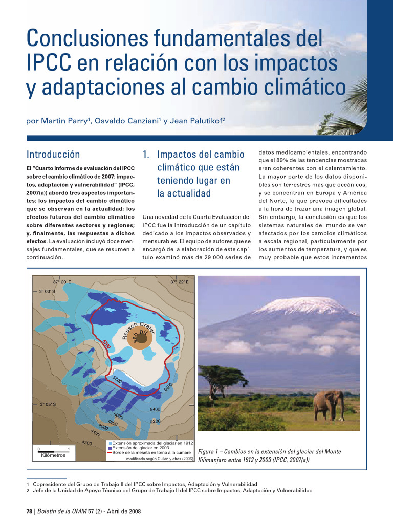 Conclusiones Del Ipcc Cambio Climatico | PDF | Aumento del nivel del ...