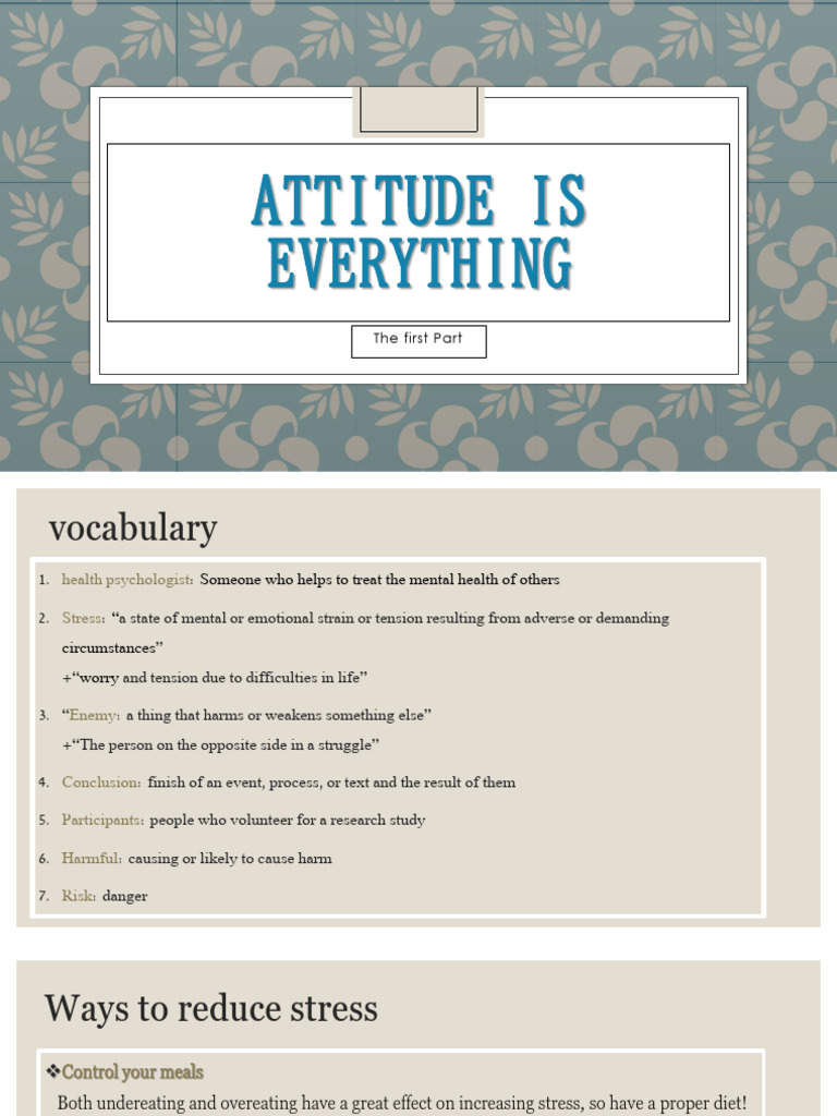 Attitude Is Everything | PDF