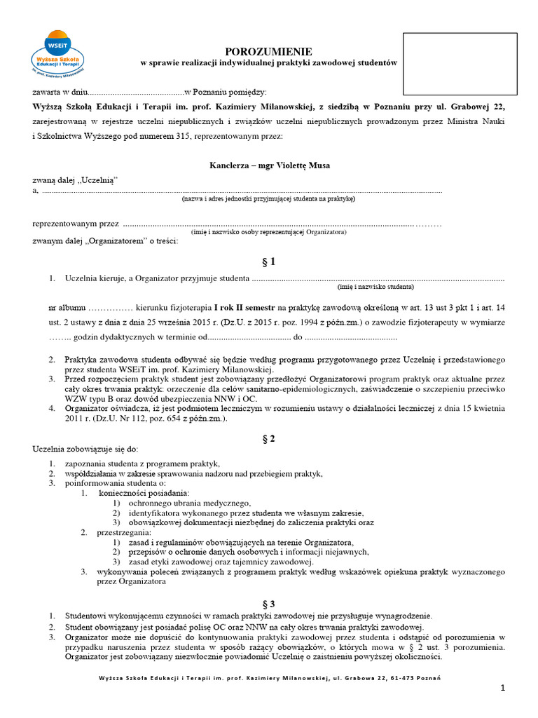 Porozumienie II Semestr | PDF