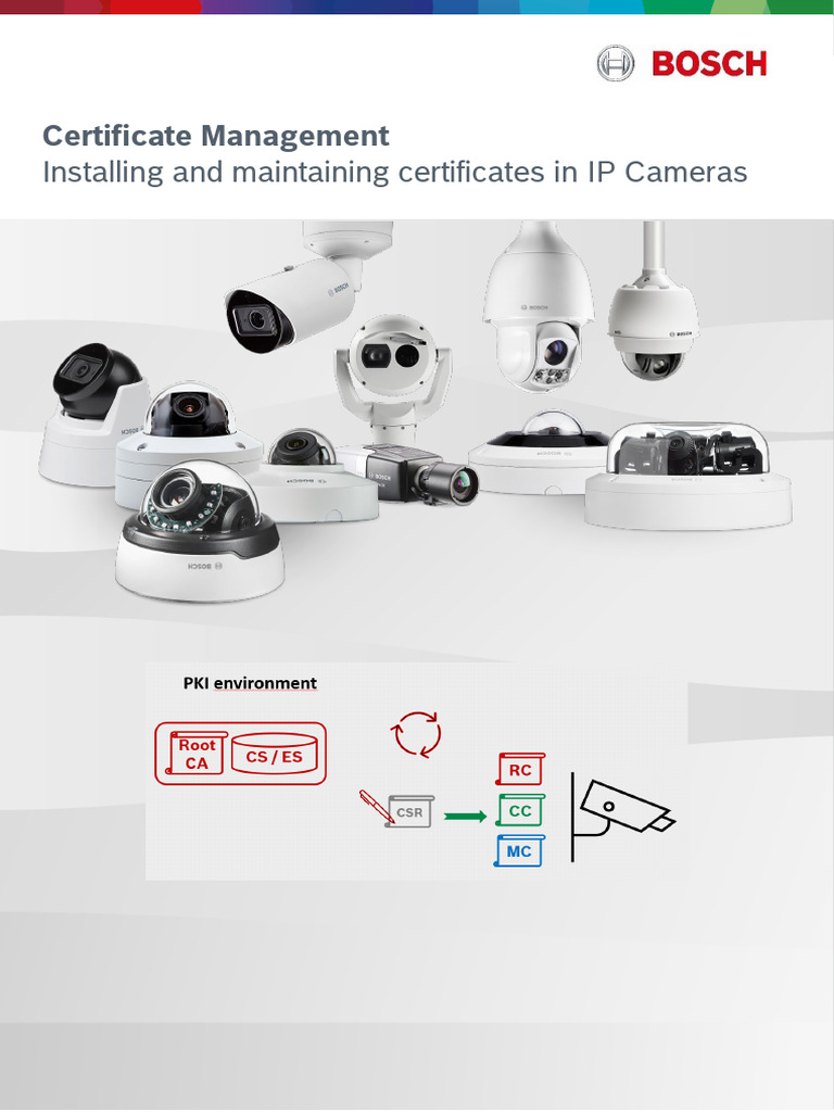 Bosch CertificateManagement TechNote | PDF | Public Key Certificate ...