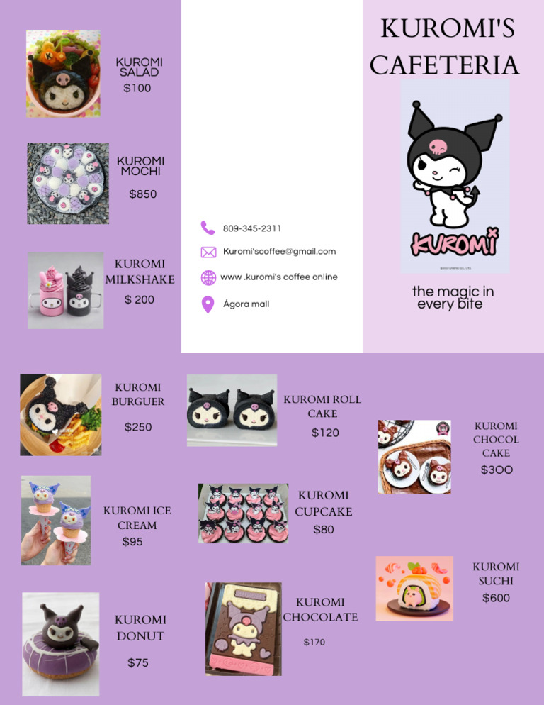 Brochure Kuromi's Coffee | PDF | Cooking, Food & Wine