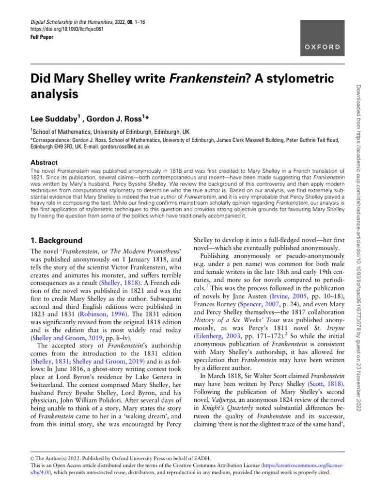 Frankenstein | PDF | Frankenstein | Mary Shelley