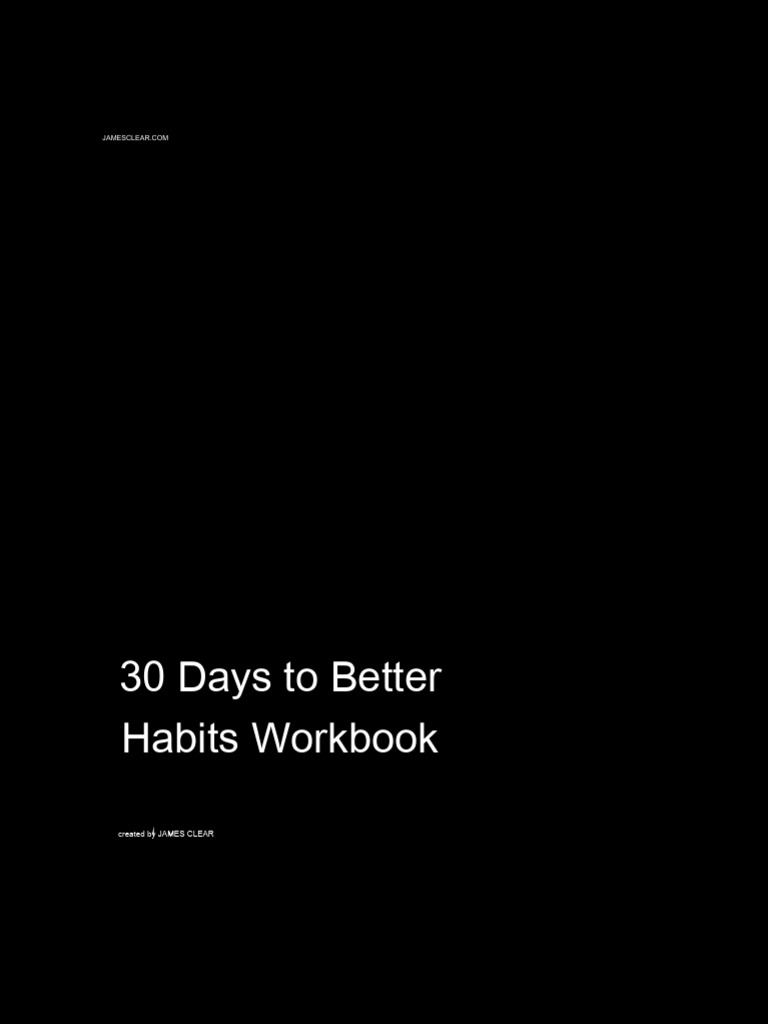 30+Days+to+Better+Habits+Workbook en To Es 2024-04-14 06-01-20 | PDF ...