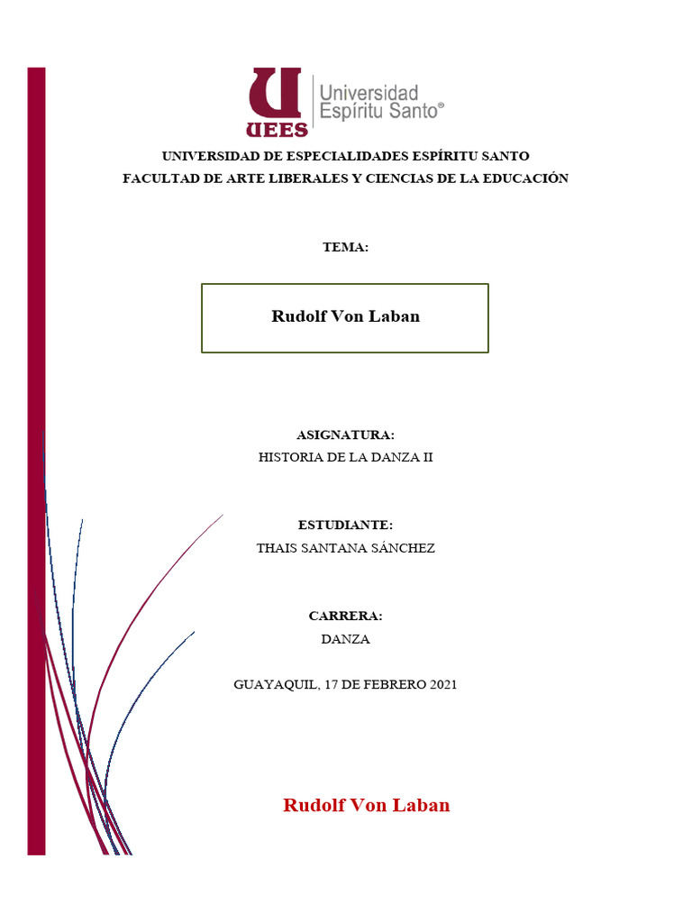Rudolf Von Laban | PDF | Bailes
