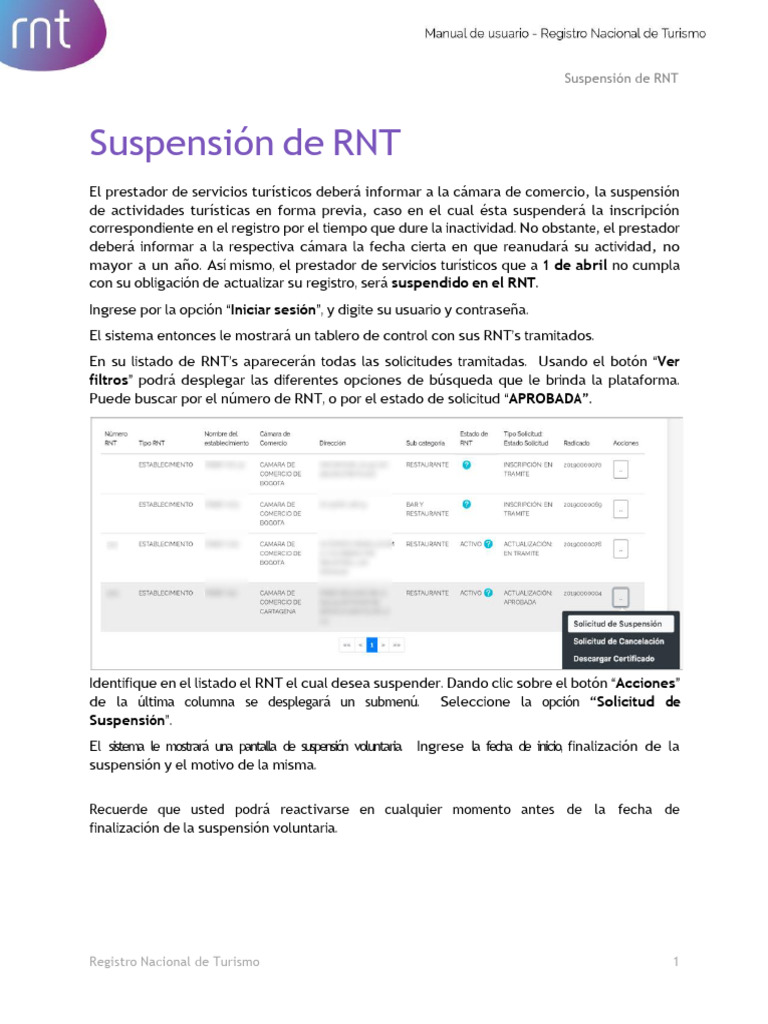 RNT Manual Suspension | PDF | Informática | Internet