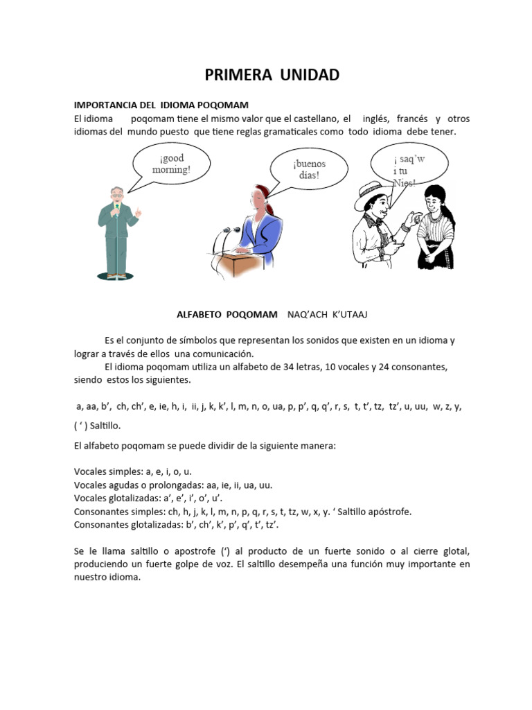 Vocales y consonantes en poqomam | PDF | Lingüística