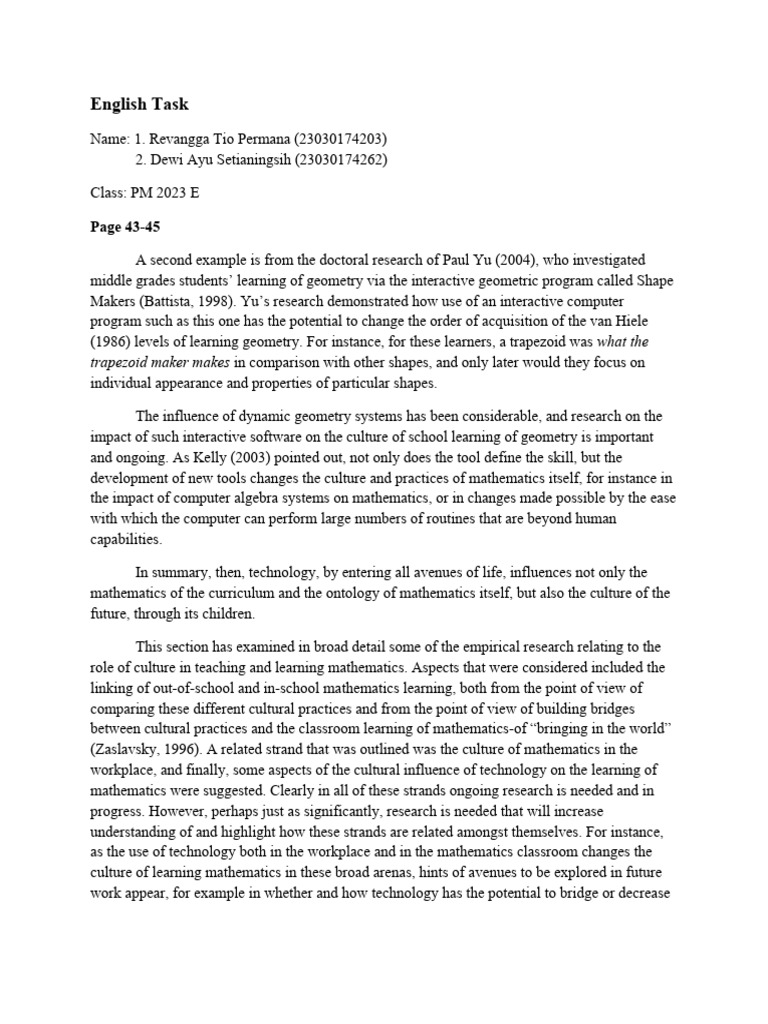 English Task Paraphrase | PDF | Mathematics | Geometry