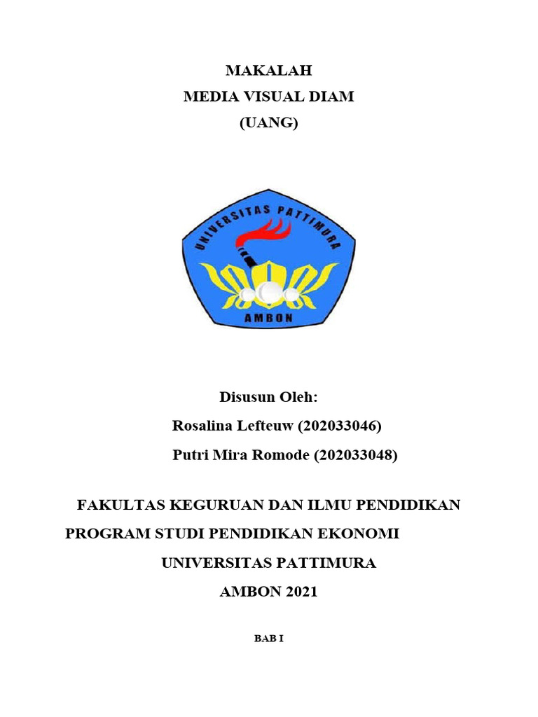 MAKALAH Media Visual Diam | PDF