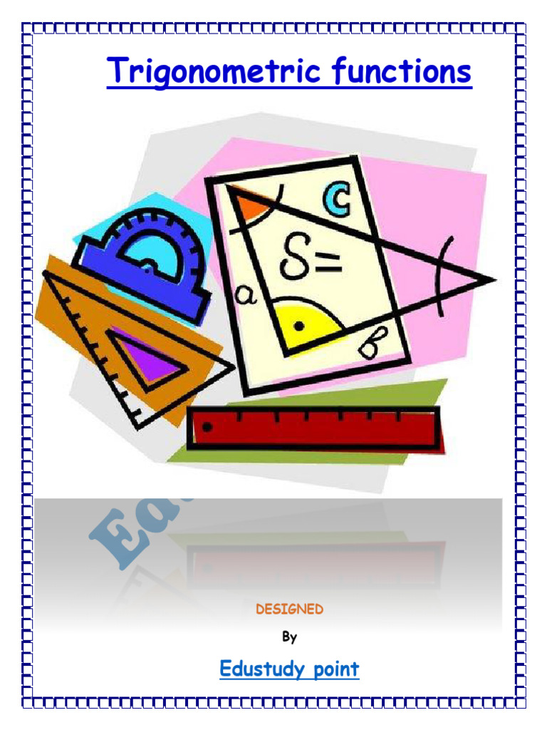 Trigonometric Functions (Edustudy Point) - Unlocked | PDF | Trigonometric Functions | Euclidean ...