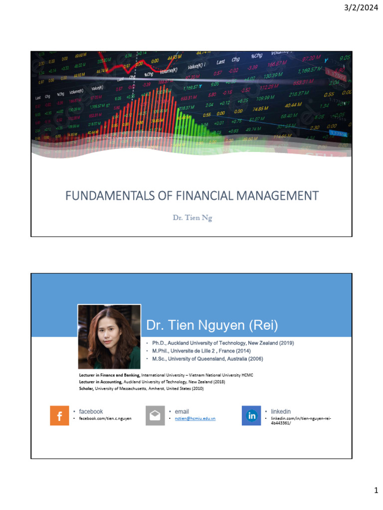 IUFM - Lecture 1 An Introduction To Financial Management (S2 2023 2024) | PDF | Sole ...