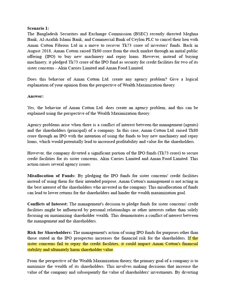 FIN Case Study + Theory | PDF | Bonds (Finance) | Loans