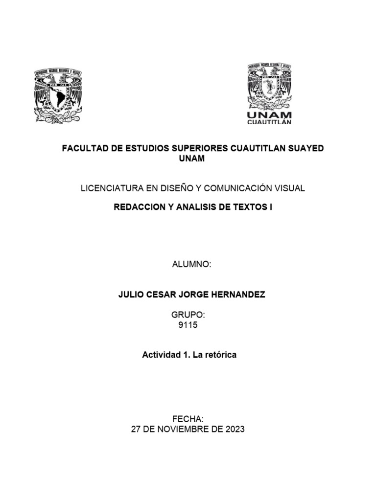 Jorge.C Figuras Retoricas 27nov23 | PDF | Retórica | Hablar en público