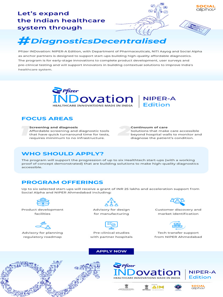 Pfizer INDovation: Healthtech Start-up Grants | PDF | Business