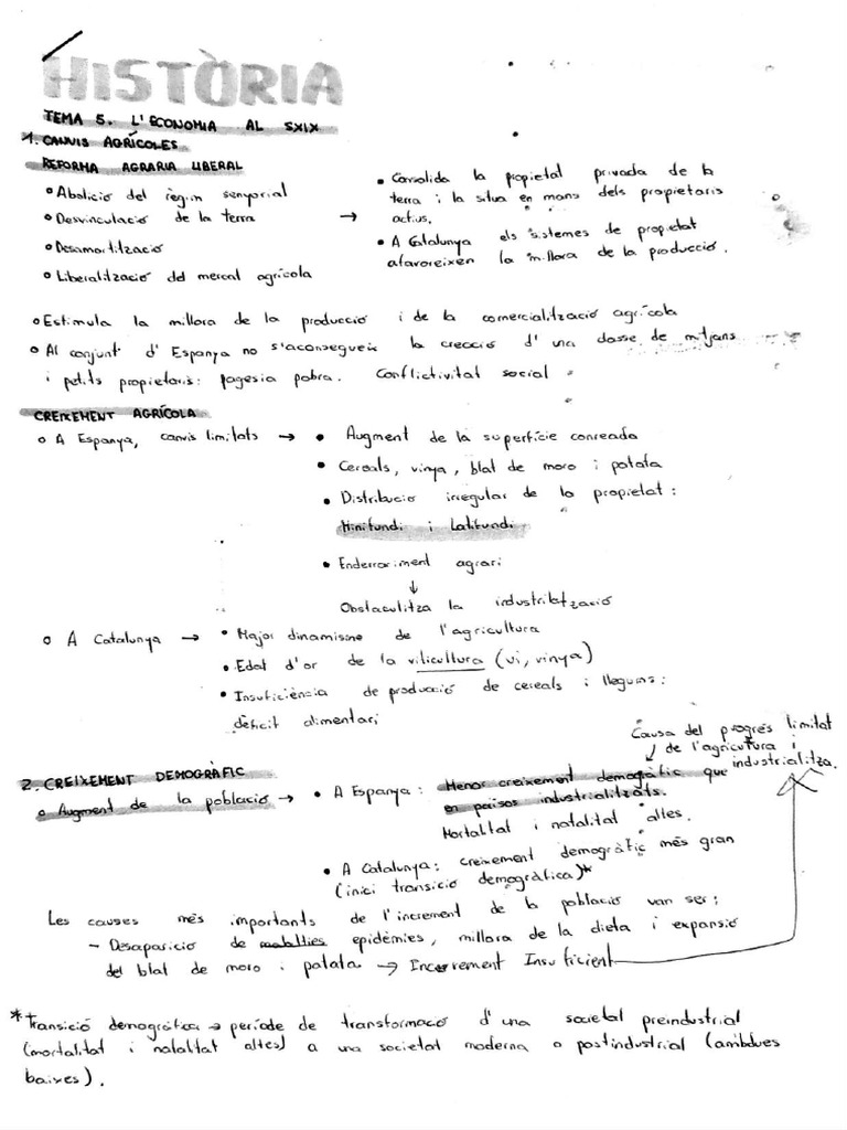 Història Resum Tema 5 Esquema | PDF