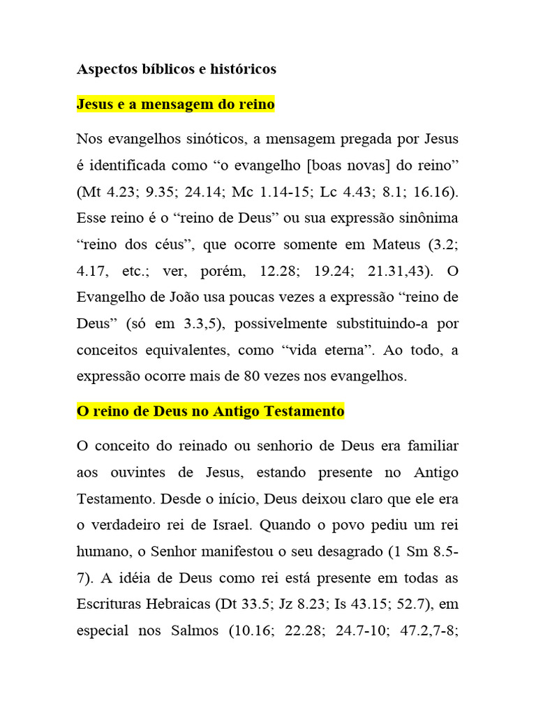 A Igreja Como Agente Do Reino de Deus | PDF | O Reino de Deus | Jesus