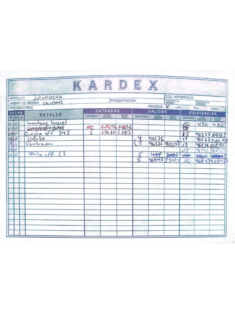 Kardex | PDF