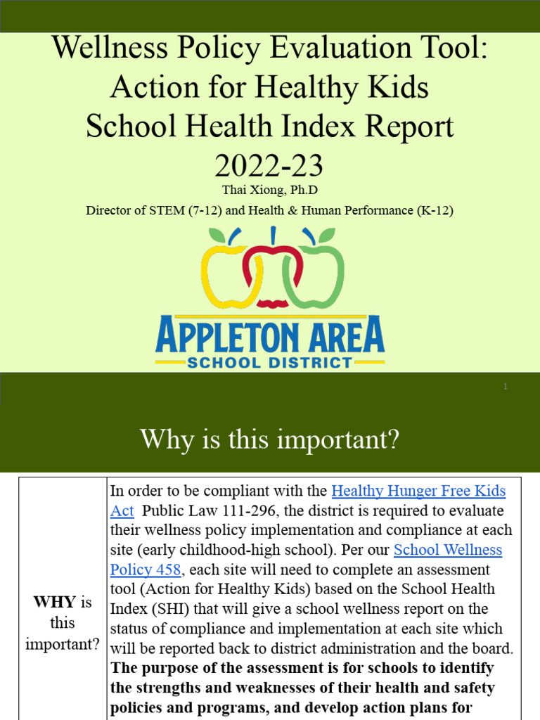Appleton School Student Health Report | PDF