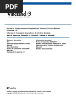 Informe Vineland 3 | PDF