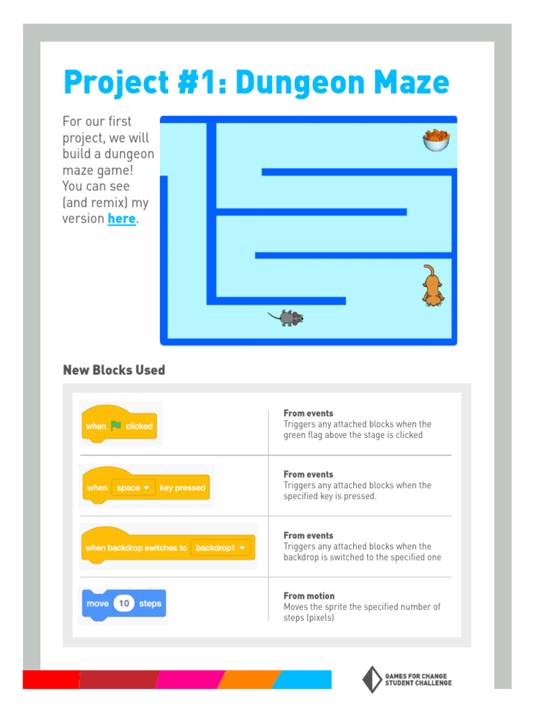 JUAN FELIPE VISBAL FERNANDEZ - (Template) Maze | PDF | Scratch (Programming Language) | Software