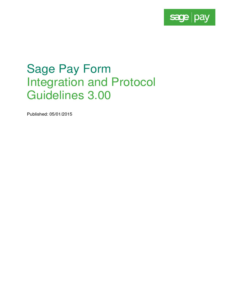 FORM Integration and Protocol Guidelines 050115 | PDF | Computing ...