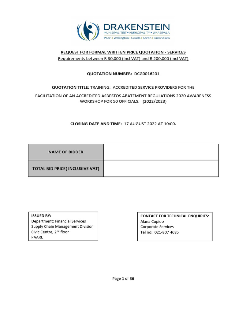 DCG0016201 - Training - Asbestos Abatement Regulations 2020 Awareness ...