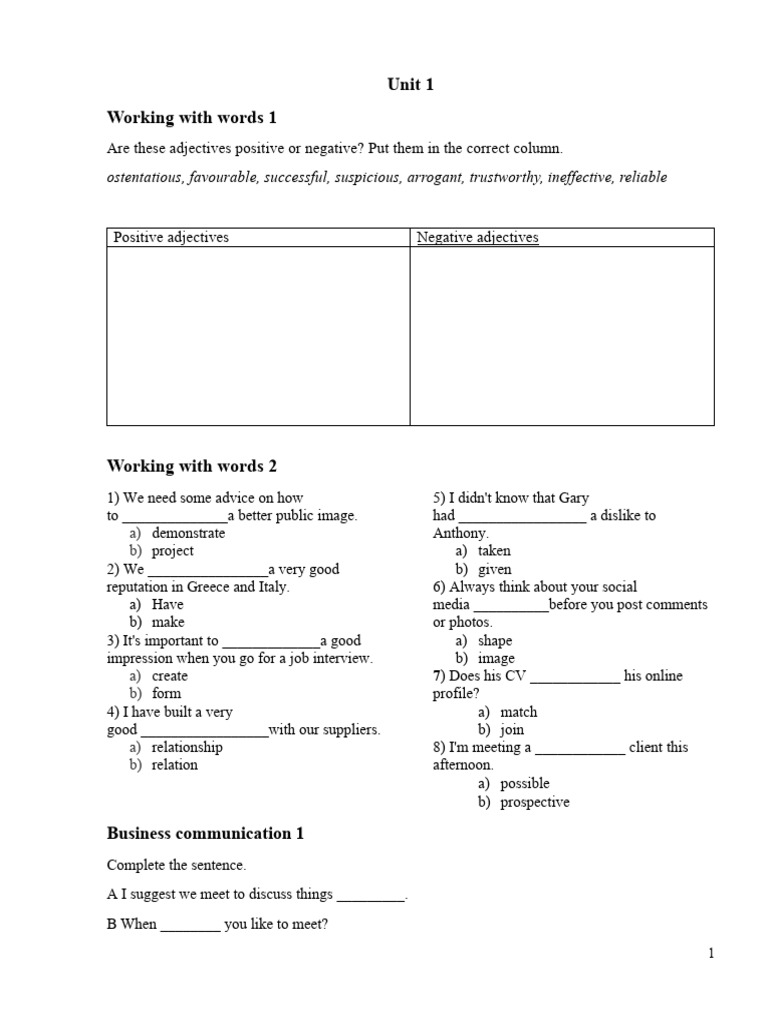 BUSINESS RESULT UPPER-INTERMEDIATE - Workbook Online | PDF | Linguistics
