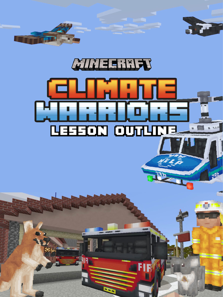 Minecraft Climate Warriors: Bushfire Prep | PDF | Emergency | Wildfire