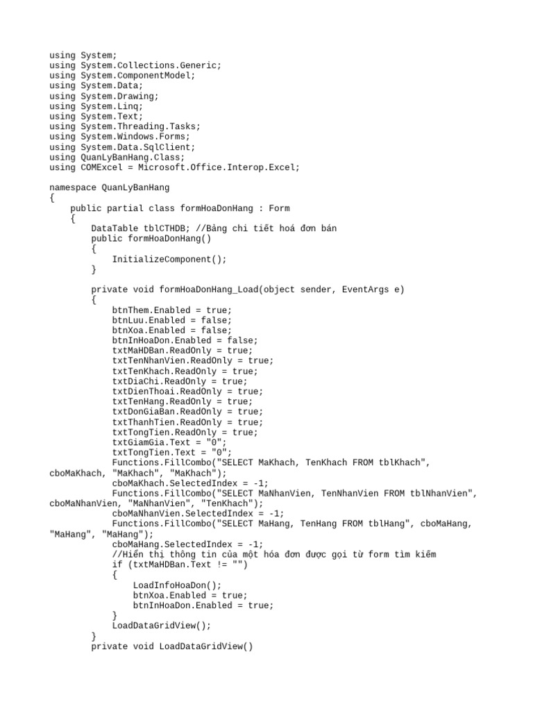 Form Hoa Don Hang | PDF | Databases | Programming Paradigms